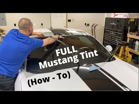 Full Mustang Window Tint with Windshield - YouTube