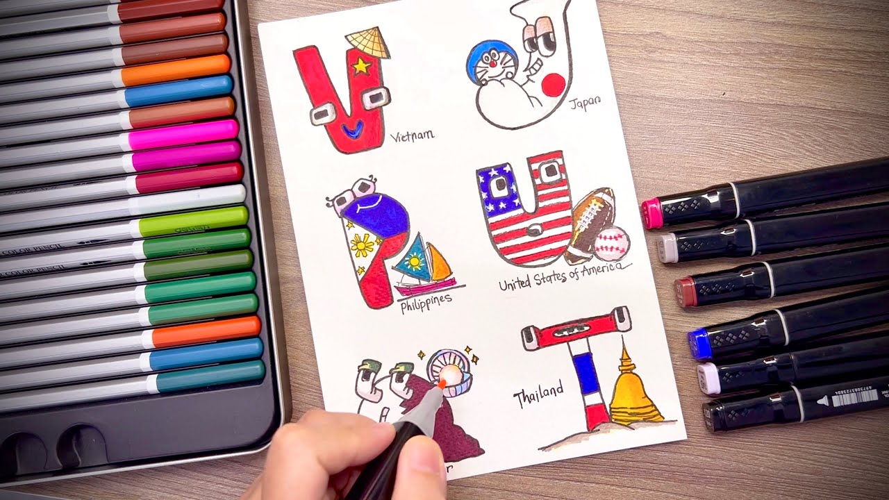 Alphabet Lore but it’s country flags / V/J/P/U/Q/T - YouTube