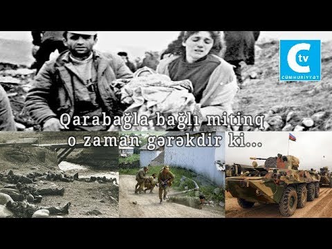 Qarabağ məsələsində iqtidar - müxalifət söhbəti aparmaq...