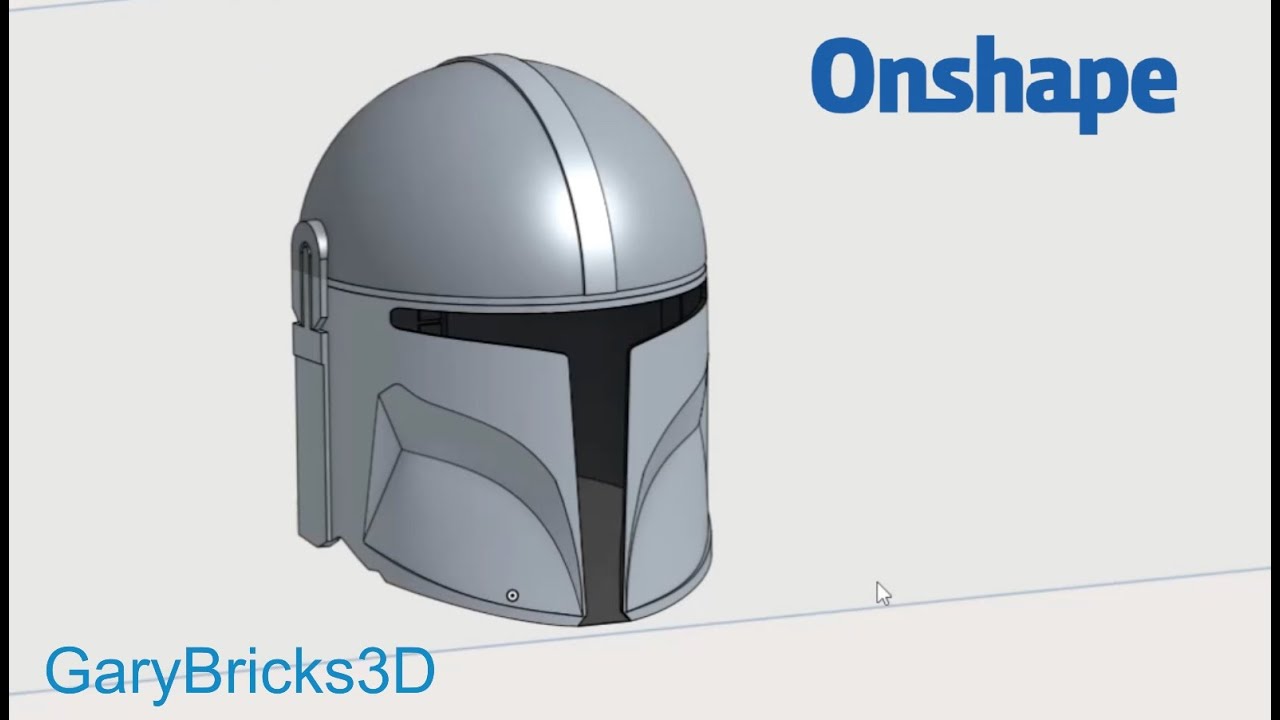 Onshape - Mandalorian Helmet - Timelapse - YouTube