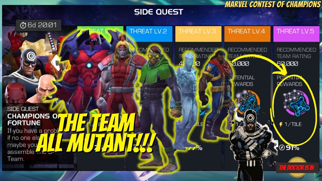 Best Mutant Team To Beat the Champions of Fortune MCOC Side Quest Week ...