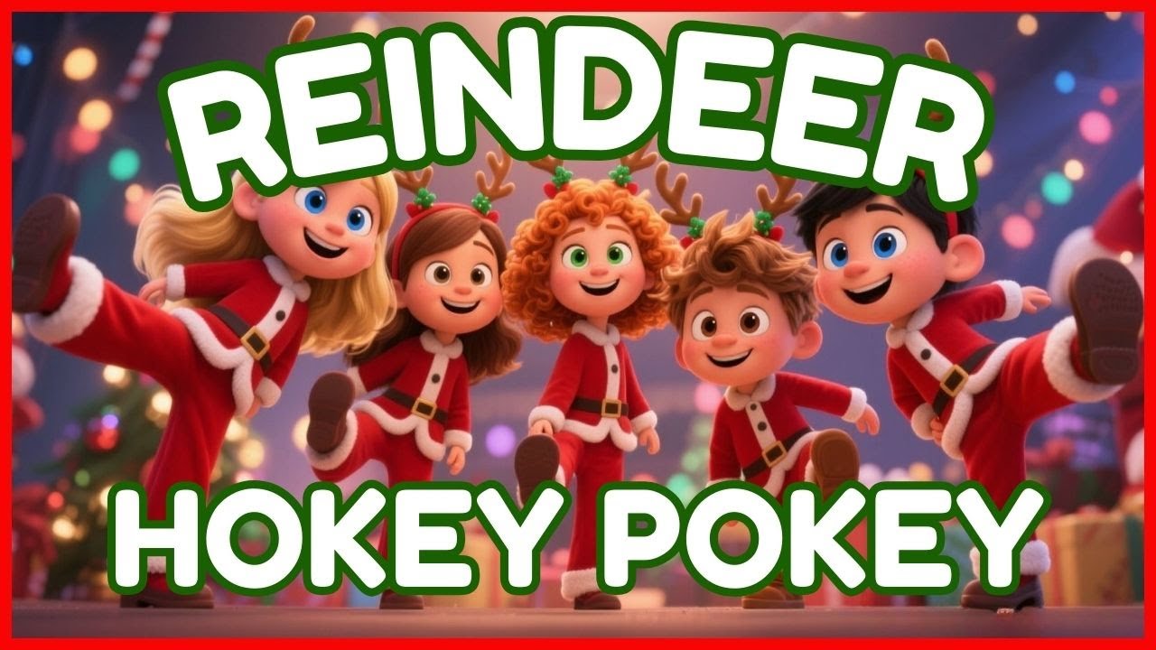 Reindeer Hokey Pokey - viral christmas dance 🎶🦌 - YouTube