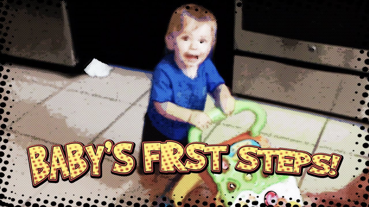 BABY TAKES HIS FIRST STEPS! One Year Old Learning to Walk! - YouTube