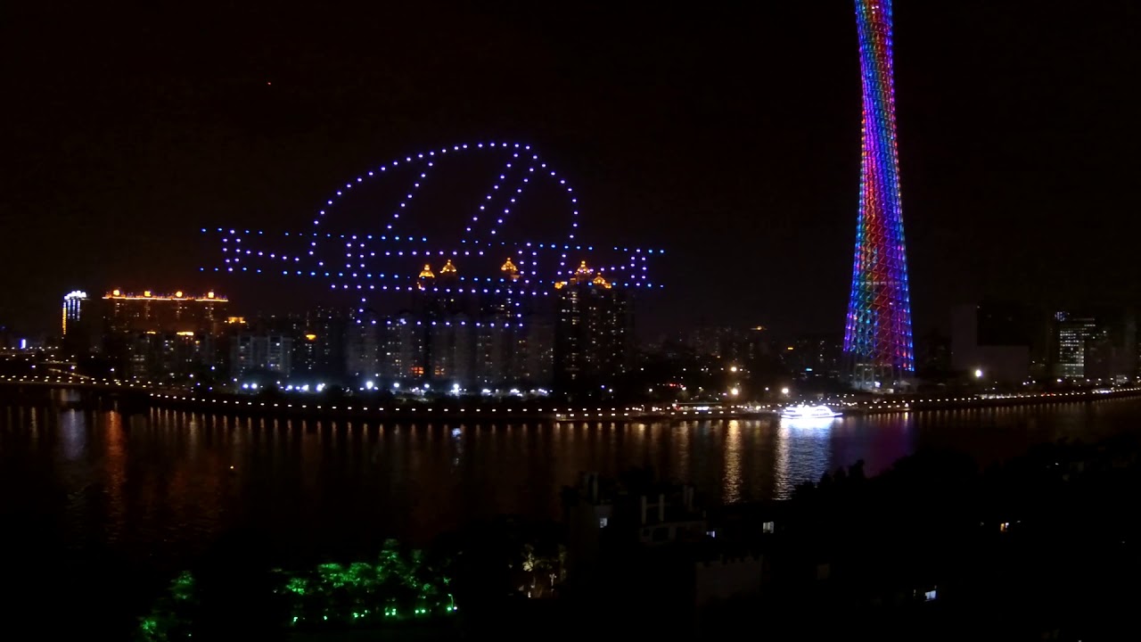 FACC AG | EHang Drone Light Show - YouTube
