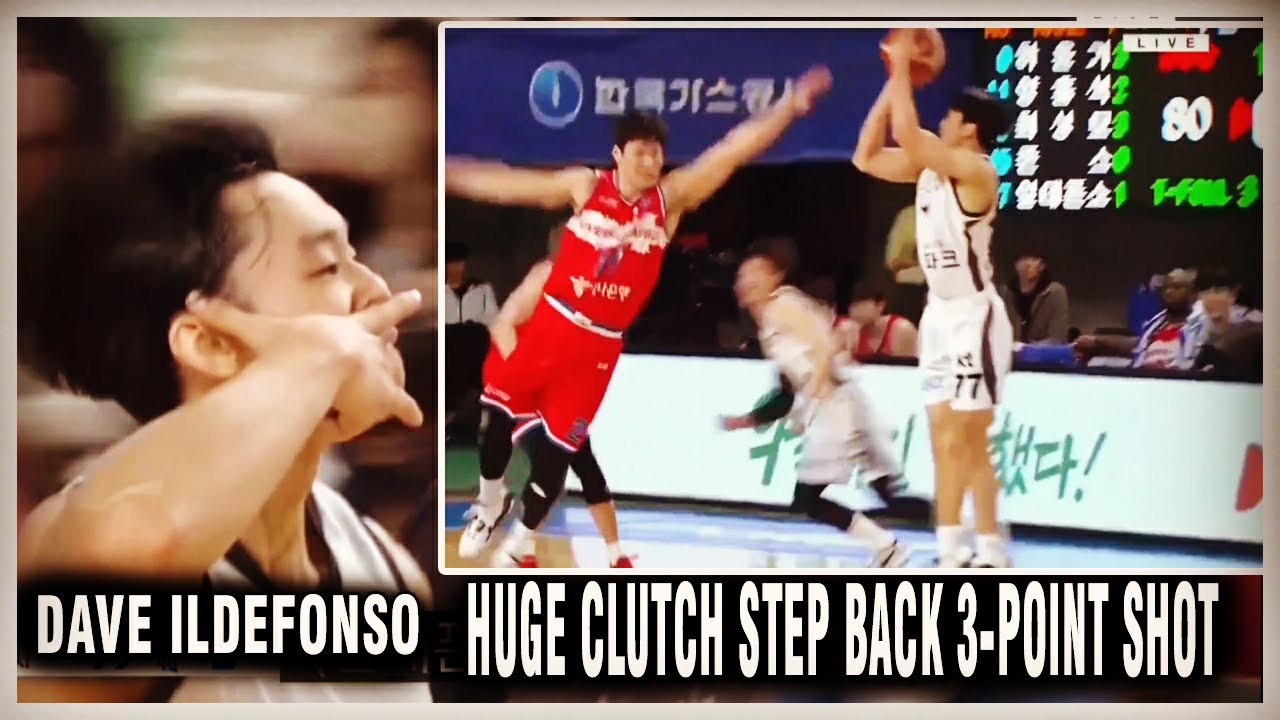 Dave Ildefonso w HUGE CLUTCH STEP BACK 3-POINT SHOT SEND HOME CROWD TO SILENCE. - YouTube