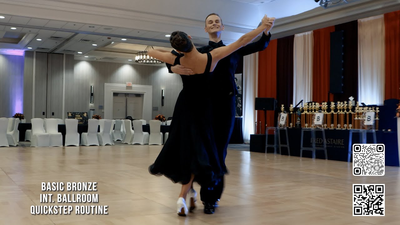 Basic Bronze International Ballroom Quickstep Routine by Ilya Golovanov & Anastasiia Kovalenko ...