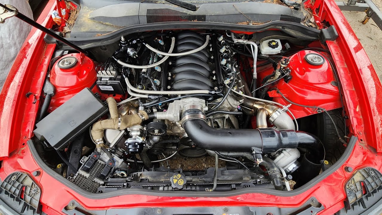 Twin Turbo 5th Gen Camaro With Ls Gen4 5.3 - YouTube