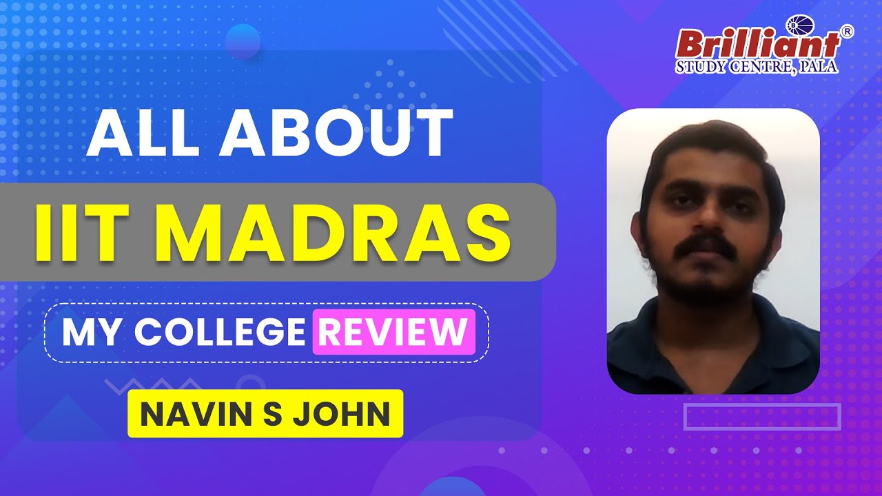 Navin S John | IIT Madras | Tips and Strategy for JEE MAIN/ADVANCED ...
