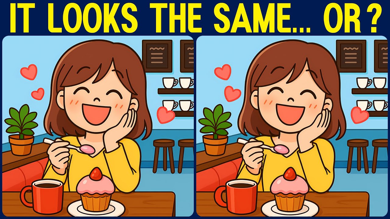 [Spot the Difference Brain Training] The subtle differences will test ...