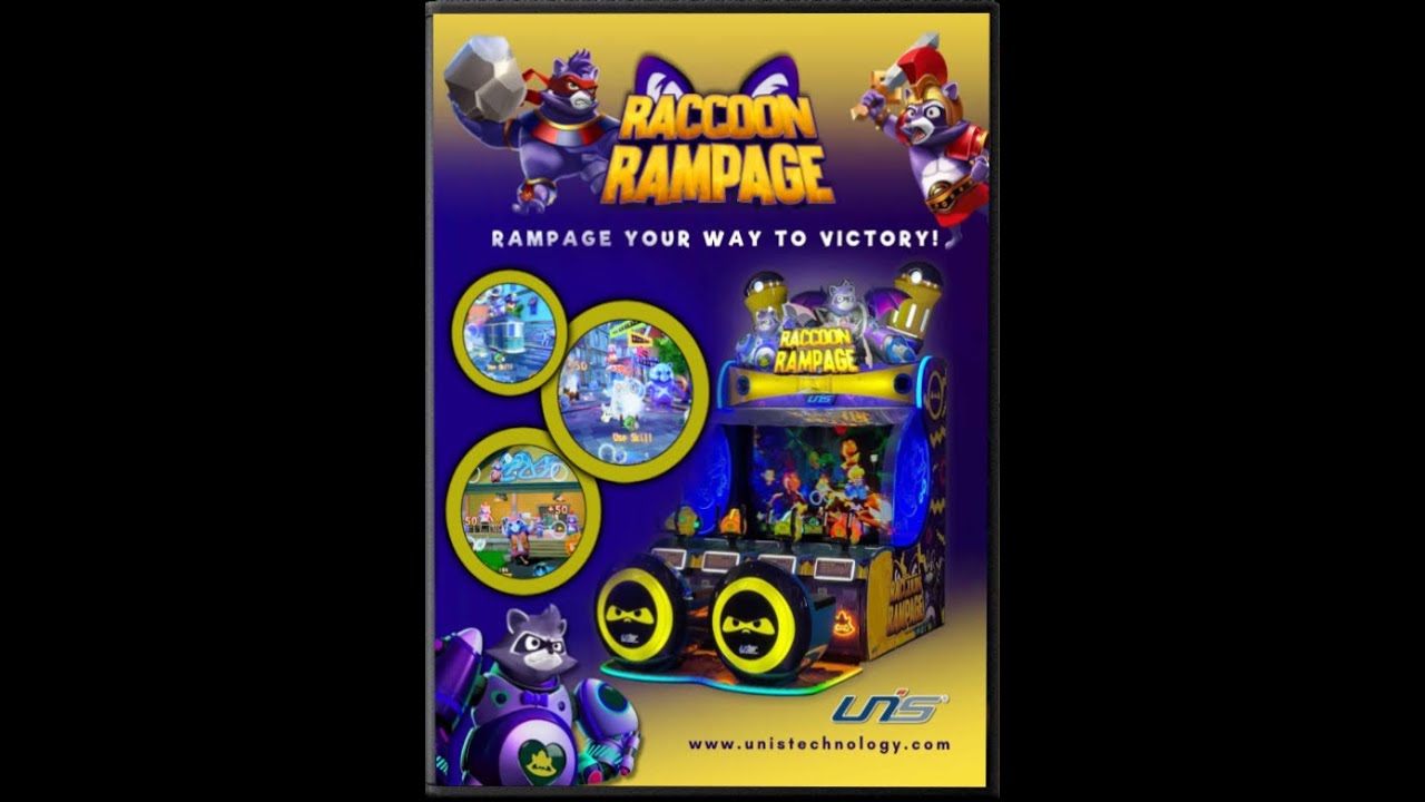 Raccoon Rampage Arcade Gun4ir - YouTube