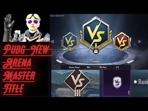ARENA Master Title New Pubg Mobile - YouTube