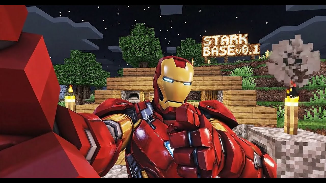 Iron Man Builds Stark Base v0.1 - YouTube