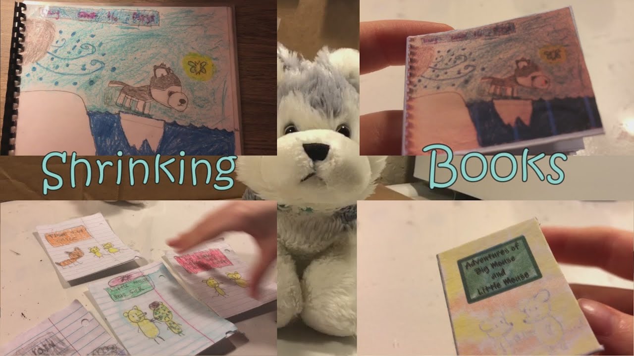 Crafting - Shrinking books - YouTube