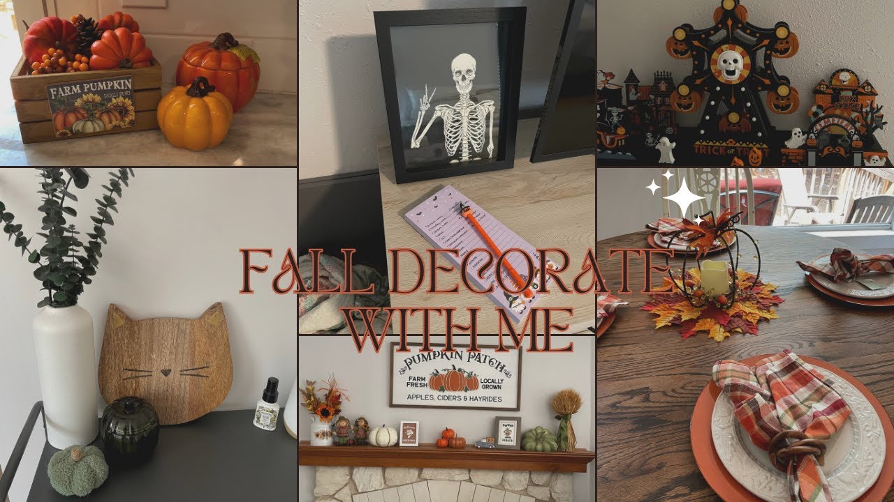 FALL DECORATE WITH ME - YouTube
