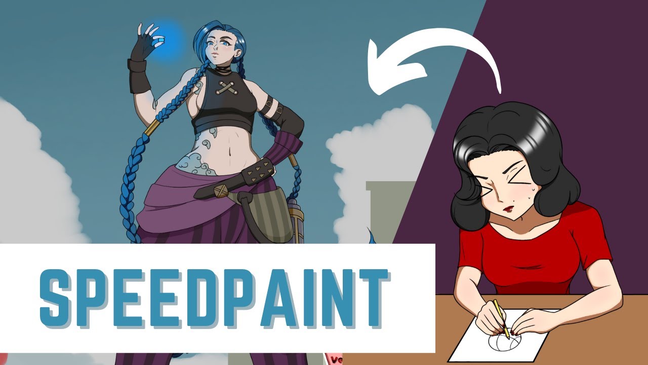 Drawing Jinx While Trying Not to Lose My Mind - YouTube