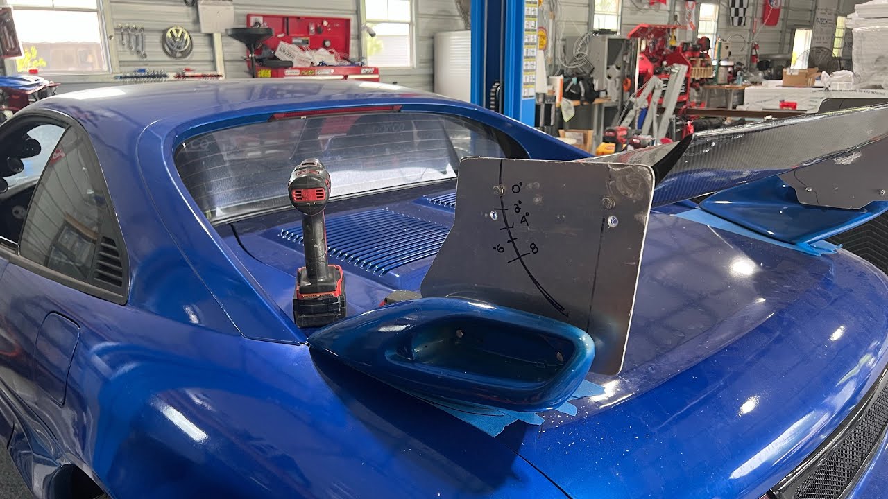Adjustable rear wing SW20 MR2 - wing riser - YouTube