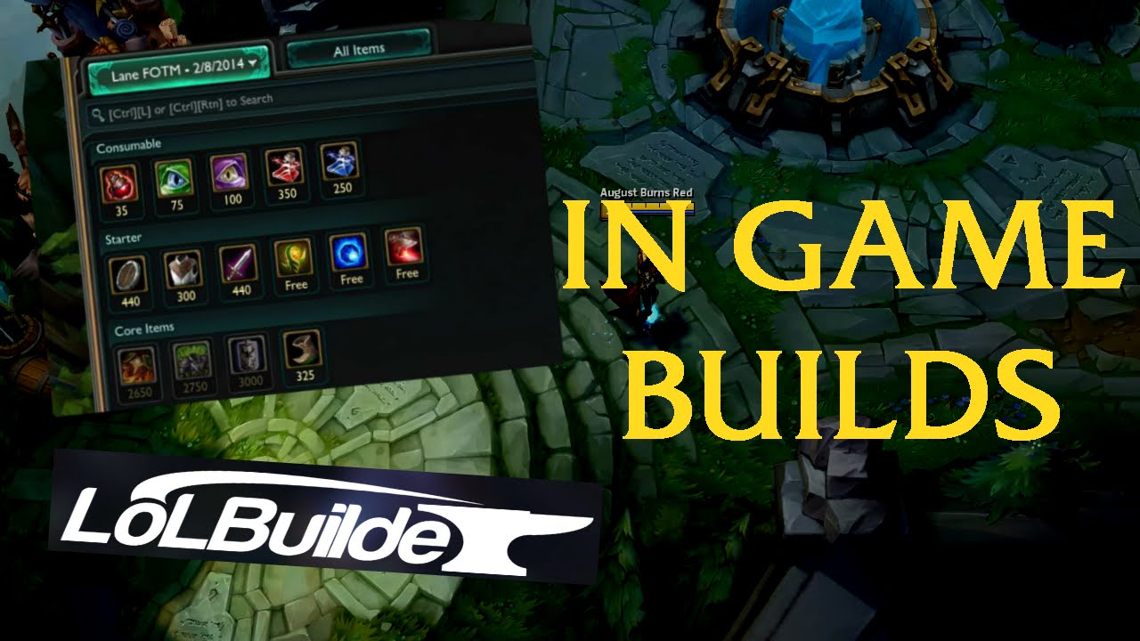 Build Updaters for Every Champion in League of Legends - YouTube