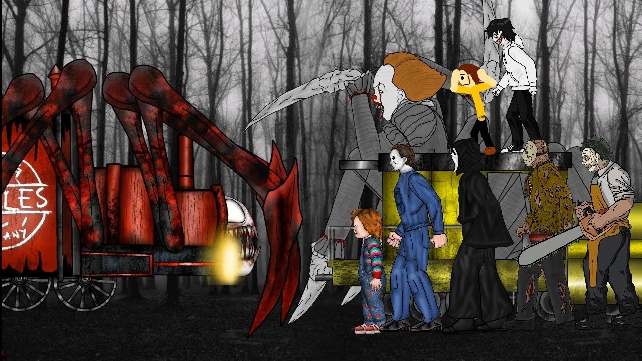 Choo Choo Charles VS Pennywise, Chucky, Michael Myers, Jason, GhostFace ...