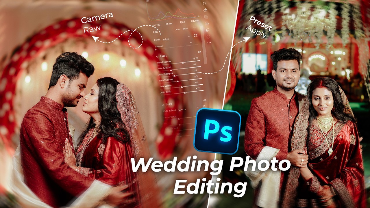 Reception Photo Editing Tutorial Photoshop 2025 - YouTube