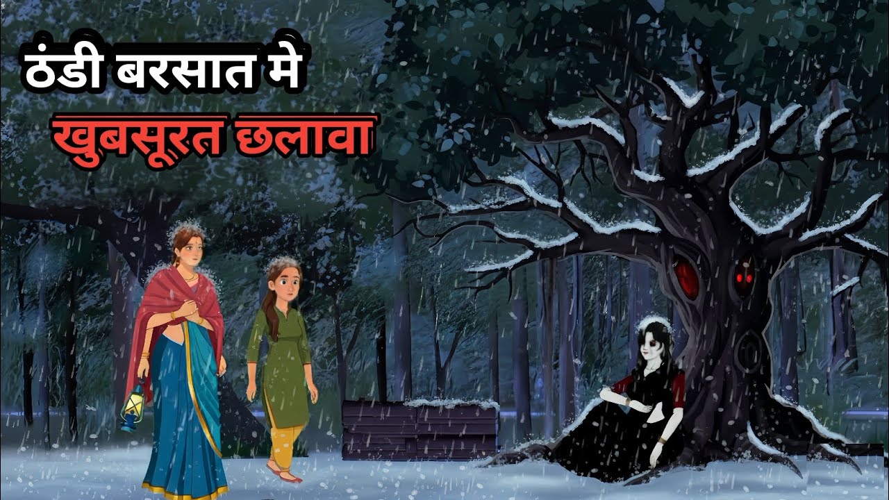 ठंडी बरसात मे खुबसूरत छलावा | Dark Rainy Night | horror story in Hindi ...