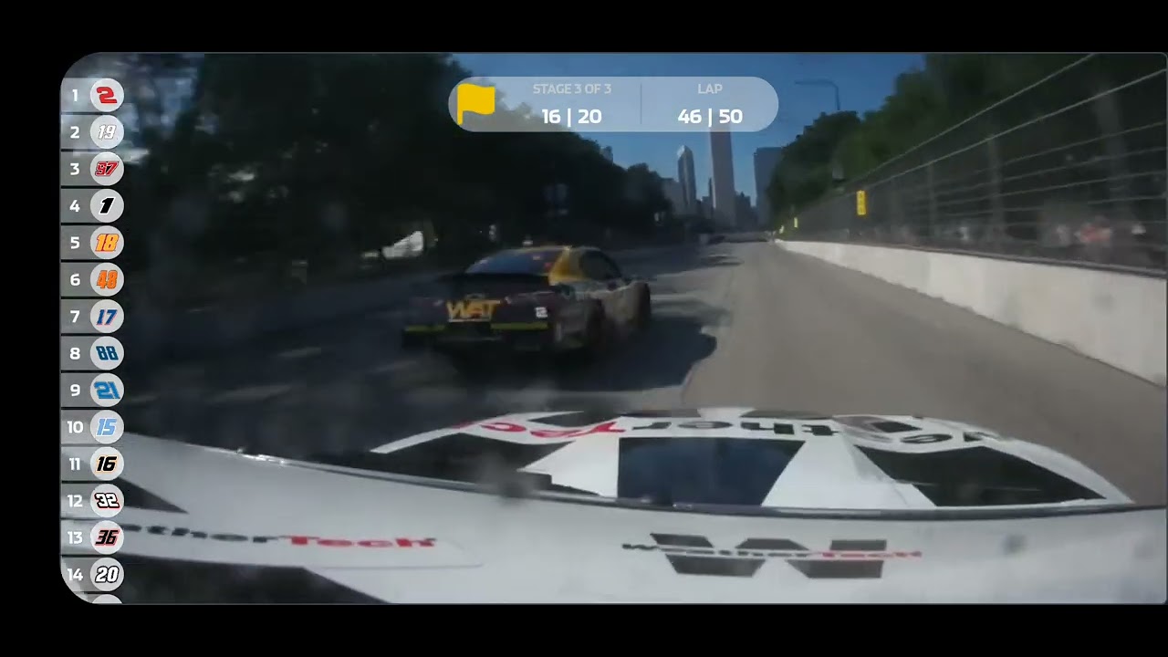 SVG 3rd Career Win Onboard NASCAR XFinity at Chicago Street Course 2024 ...