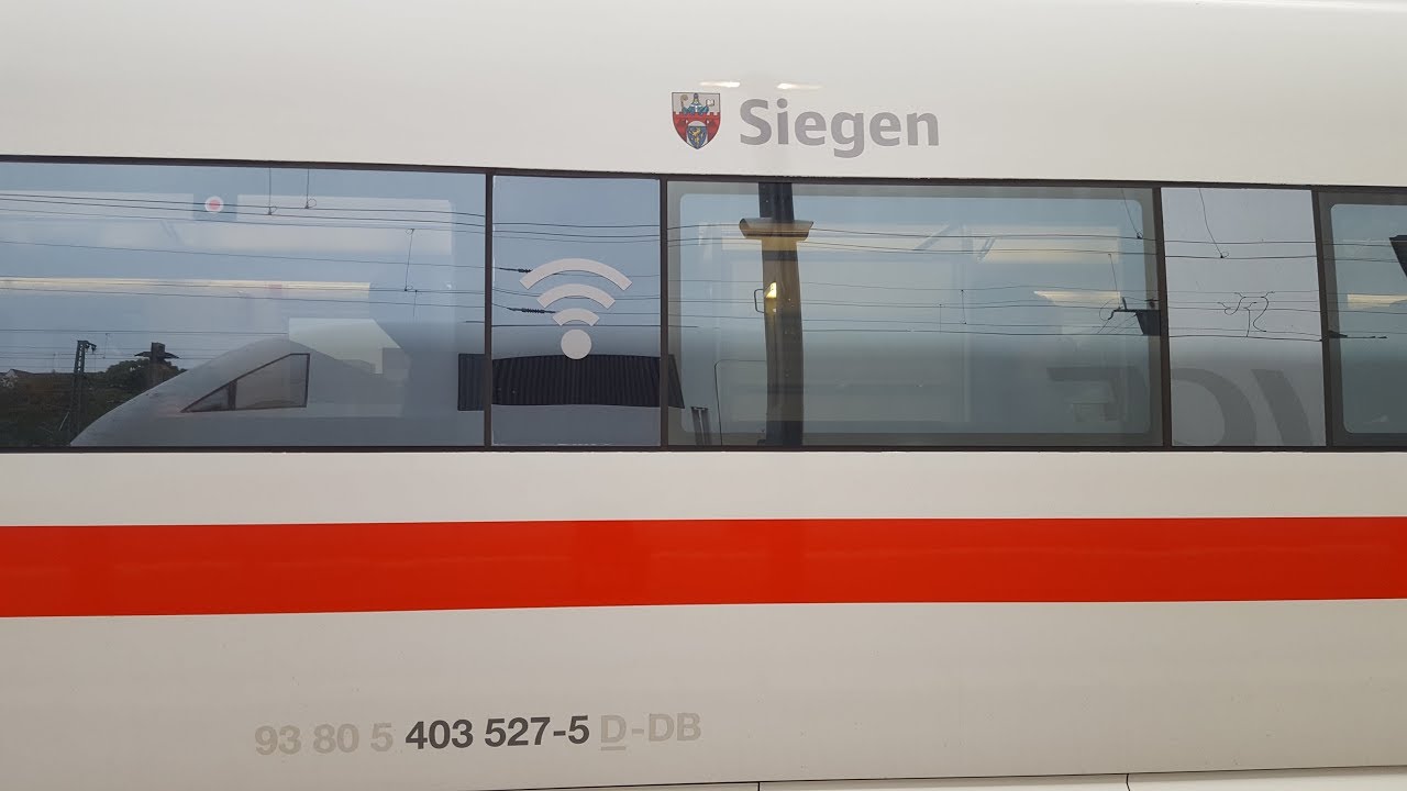 Berlin-München ICE 1 VS ICE 3 Sprinter parallel in Erfurt Hbf: ICE593 ...