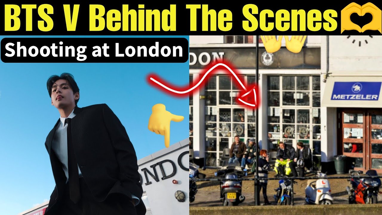 BTS V Fri(end)s Behind The Scenes 🫶 V Shooting at London 💜 Taehyung ...