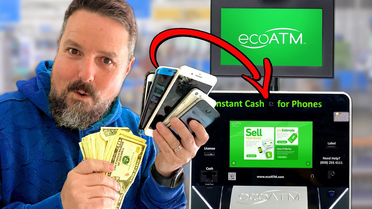 I just sold a BUNCH of old phones to the eco ATM machine... How much ...