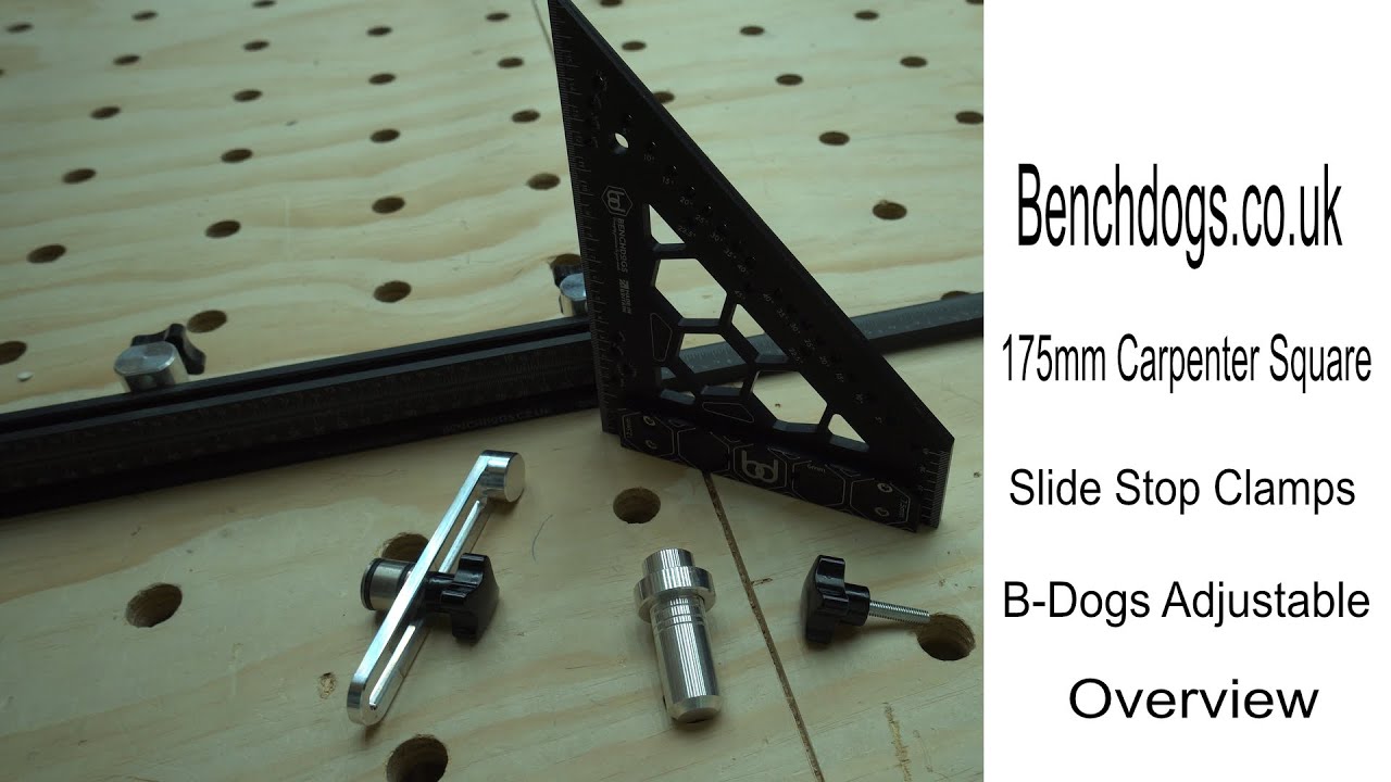 Benchdogs.co.uk 175mm Carpenter Square Slide Stop Clamps And B Dogs ...