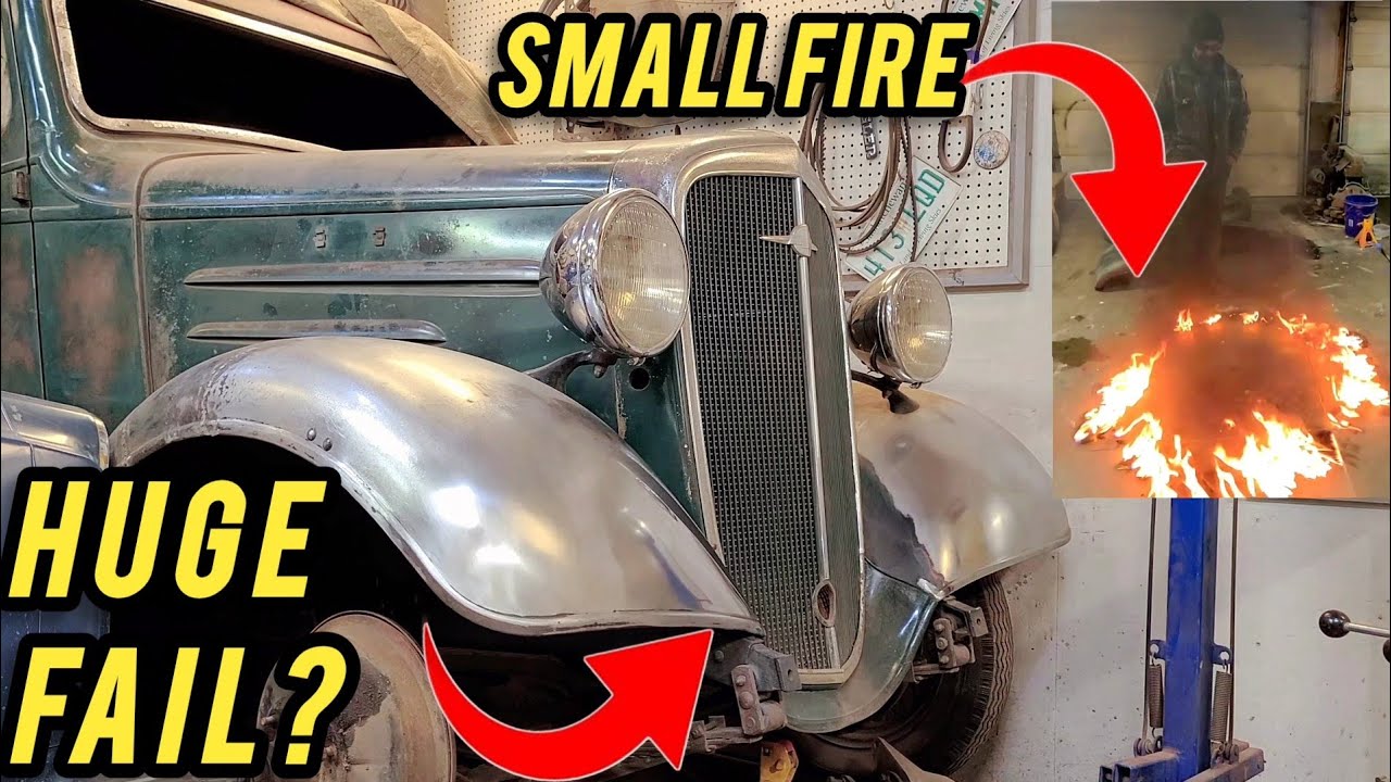 Stupid Idiot Ruins Rare Classic Truck Fender! Metal Finish, or Metal ...