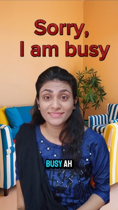 Ways To Say 'Sorry, I am busy' | Learn Advanced English #english # ...