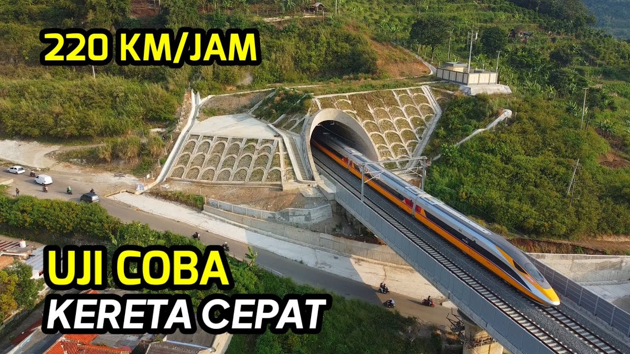 Makin Cepat, uji coba KERETA CEPAT sampai 220 KM/JAM hari ini 10 Juni ...
