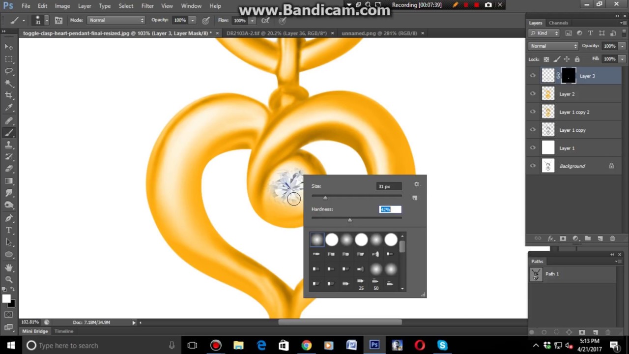 How to retouch Golden jewelry photo and jewelry retouching tutorial ...