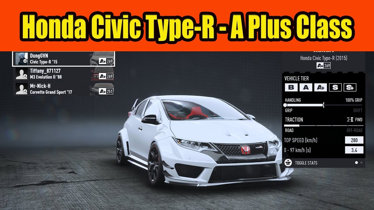 Honda Civic Type-R Build A Plus Class in Need For Speed Unbound - YouTube