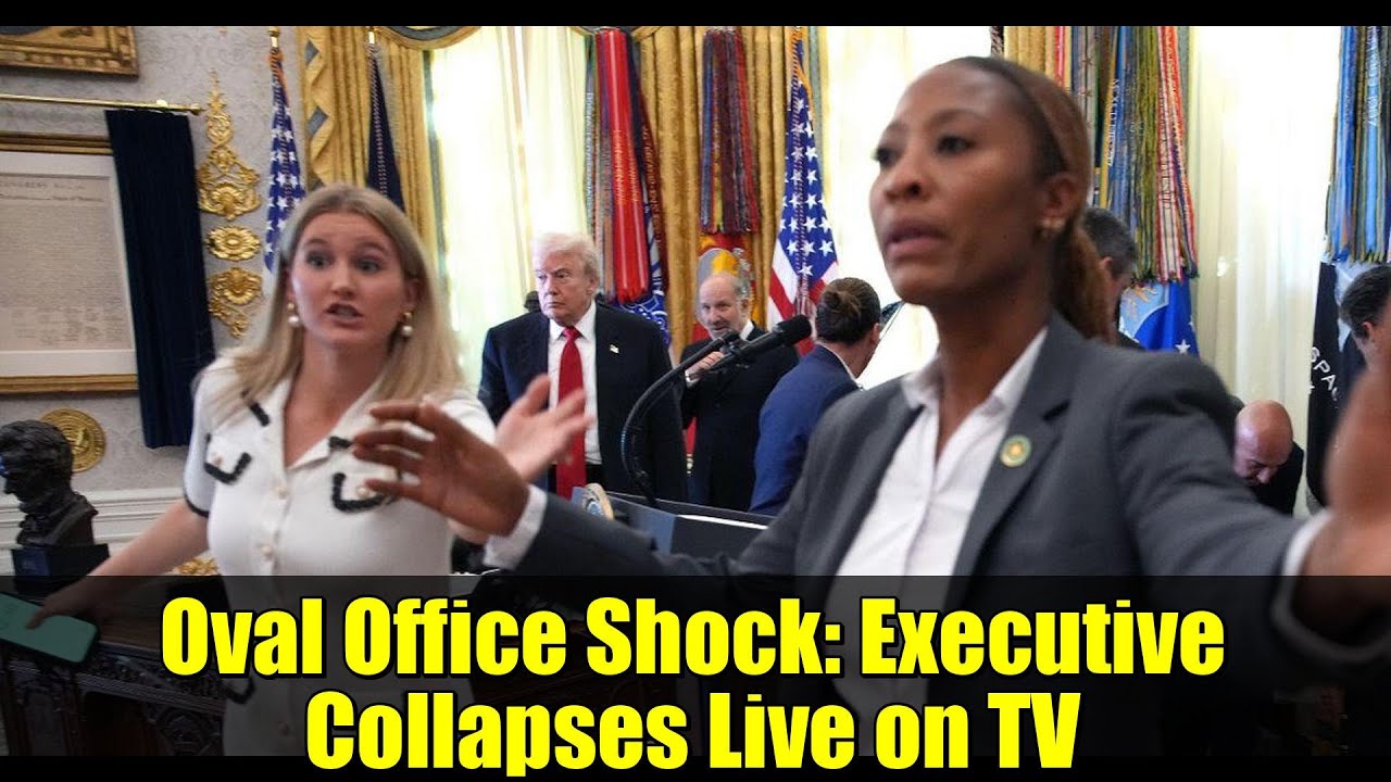 Oval Office Shock: Executive Collapses Live on TV - YouTube