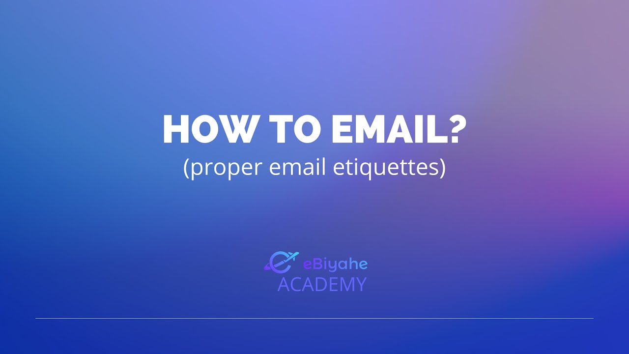 How To EMAIL EMAIL ETIQUETTES YouTube how-to-email-email-etiquettes-youtube