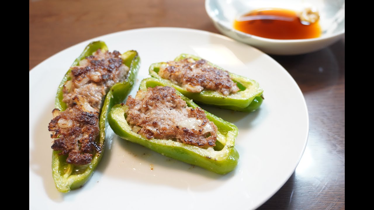 Stuffed Peppers - Japanese Style - YouTube
