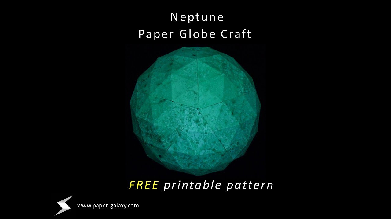 Perfect Paper Globe Craft - FREE printable pattern - YouTube