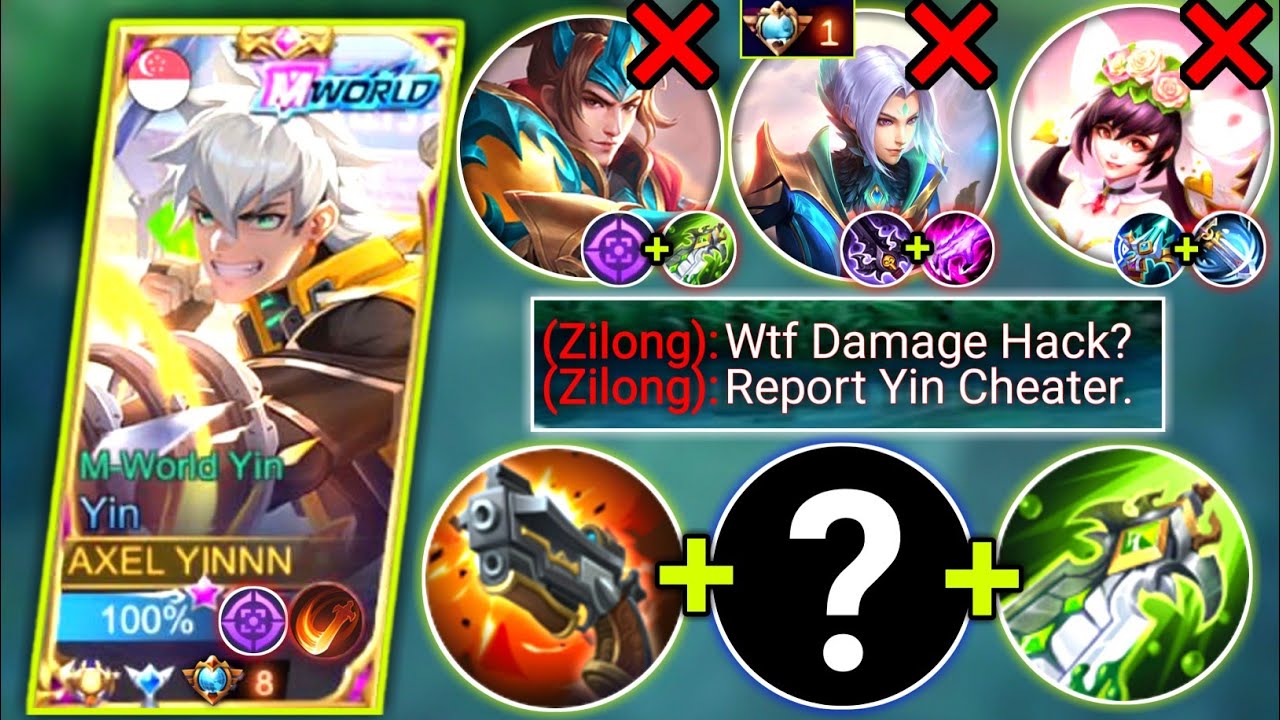 YIN SIDELINE META DESTROYER || SOLO HYPER CARRY || BEST BUILD & EMBLEM ...