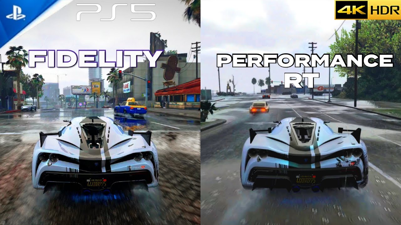 GTA V GRAPHICS COMPARISON FIDELITY VS PERFORMANCE RT | Which one is ...