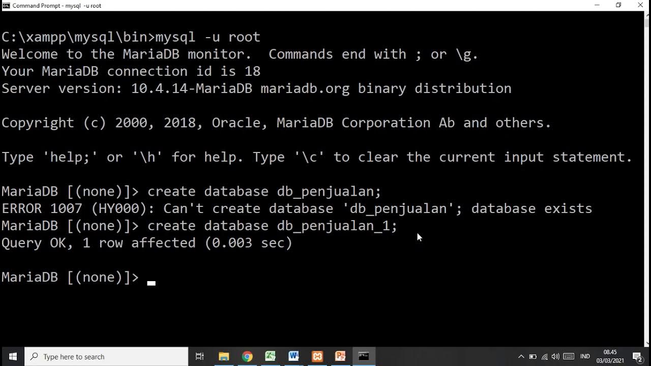 Mengenal DDL (Data Definition Language) pada MySql - YouTube
