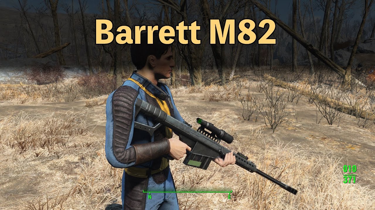 【Xbox】Fallout 4 MOD「Barrett M82」試し撃ち - YouTube