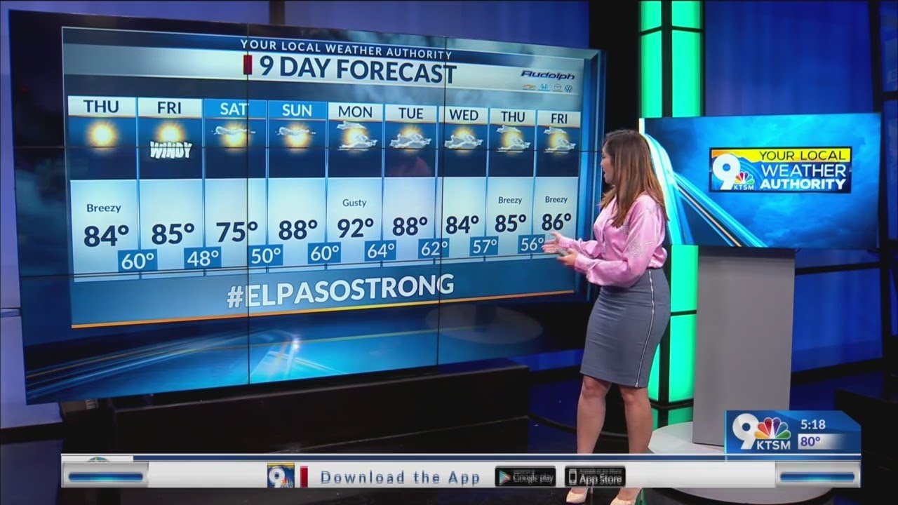 9-day forecast at 5 on Wednesday, April 26. - YouTube