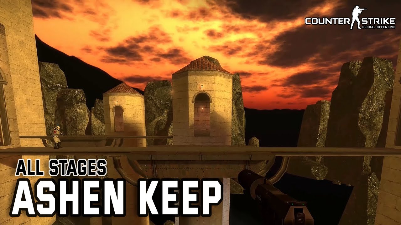 CS:GO Zombie Escape - ze_ashen_keep - (All Stages) - YouTube