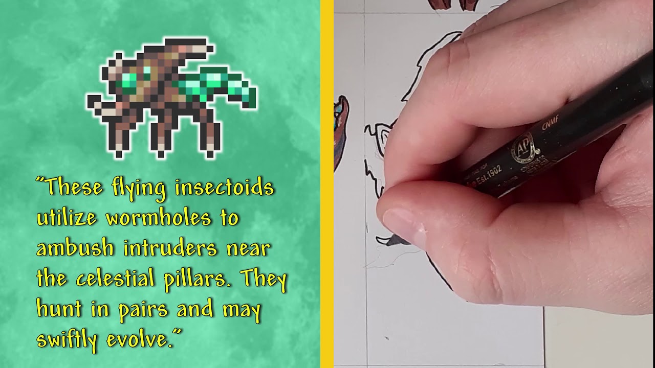 Terraria DRAWING - Alien Hornet - YouTube