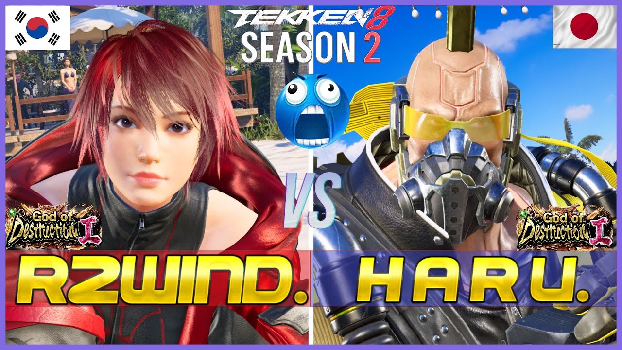 Tekken 8 MEN'S EGG HARU (#1 Ranked Jack-8) Vs R2WIND (#1 Ranked Asuka ...