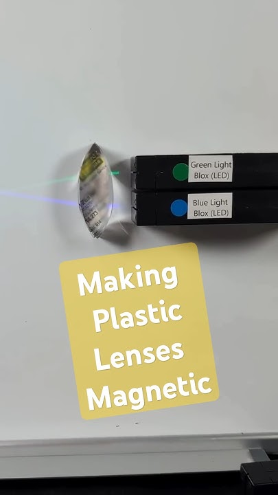 How to make classroom lenses magnetic for refraction lessons # ...