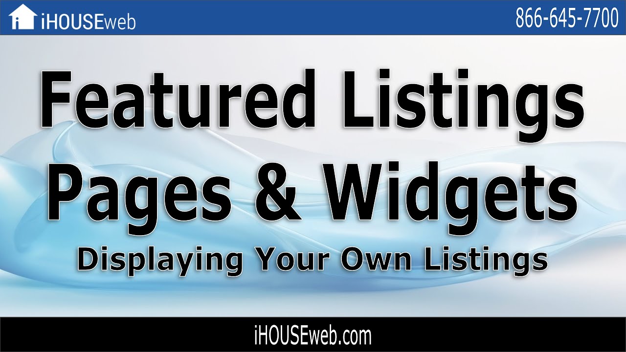 Featured Listings Pages and Widgets Displaying Your Own Listings ...