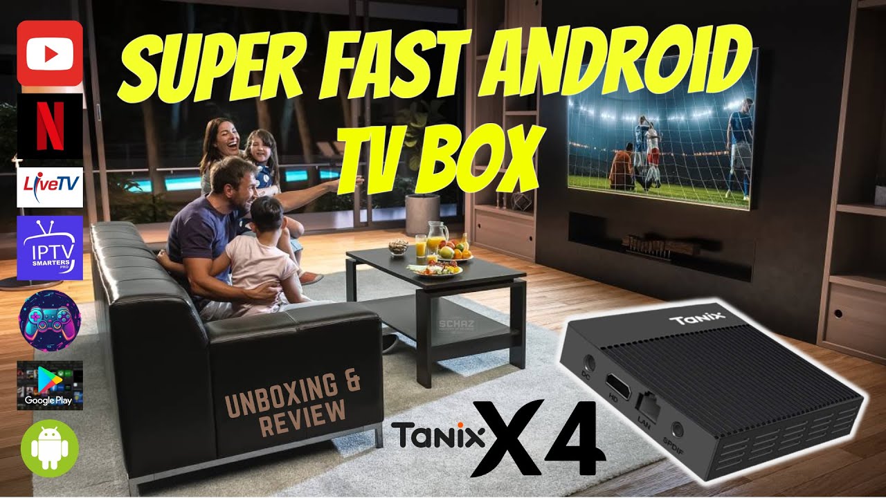 Fast Android TV Media Box ⫸ TANIX X4 ⫷ UNBOXING REVIEW - YouTube