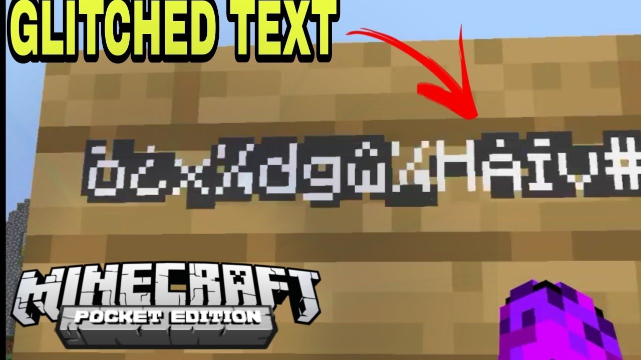 How To Make GLITCHED Text In Minecraft POCKET EDITION 1 19 2022 how-to-make-glitched-text-in-minecraft-pocket-edition-1-19-2022